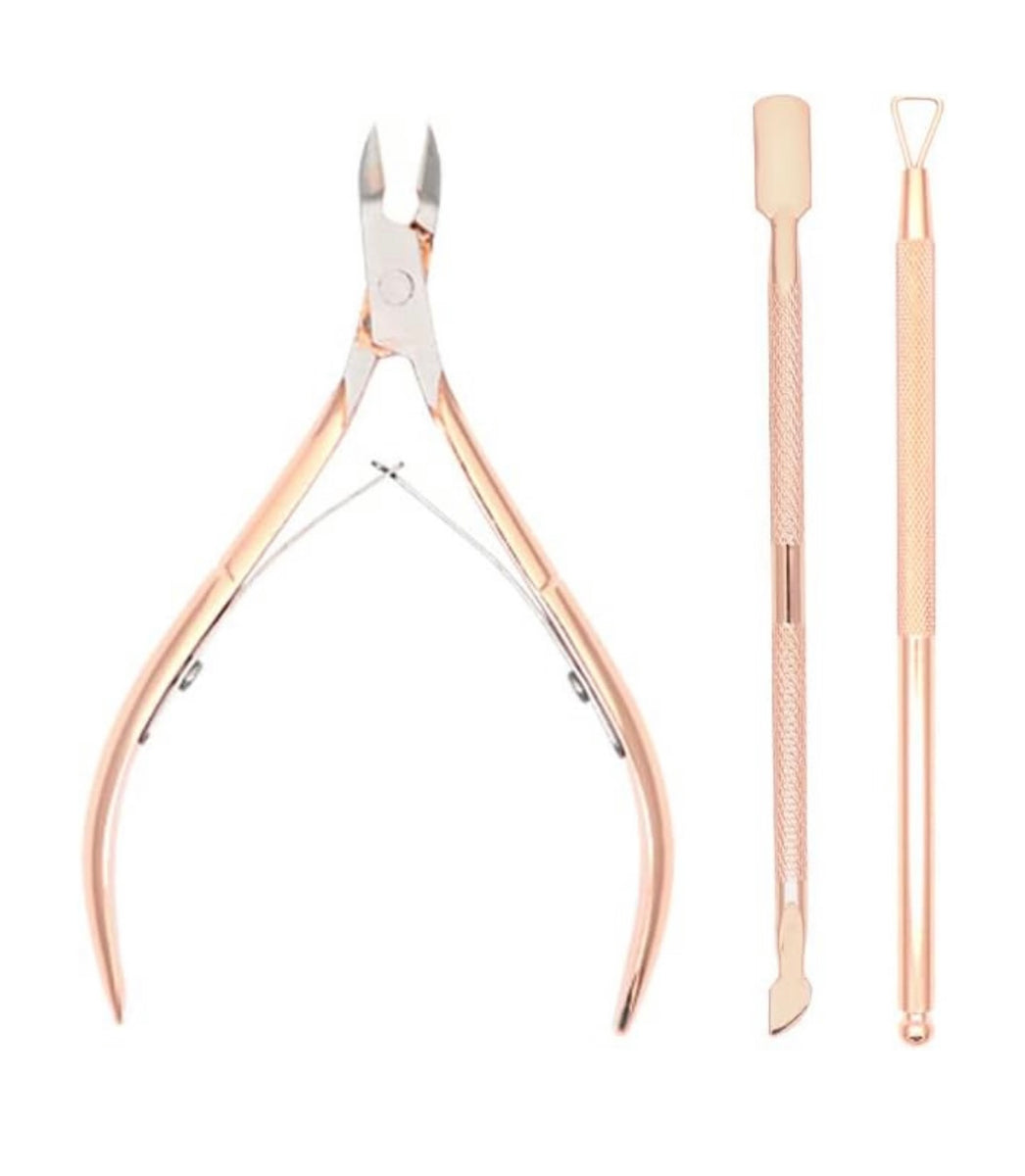 3 PC'S ROSE GOLD TOOL SET – Jess Nailed it